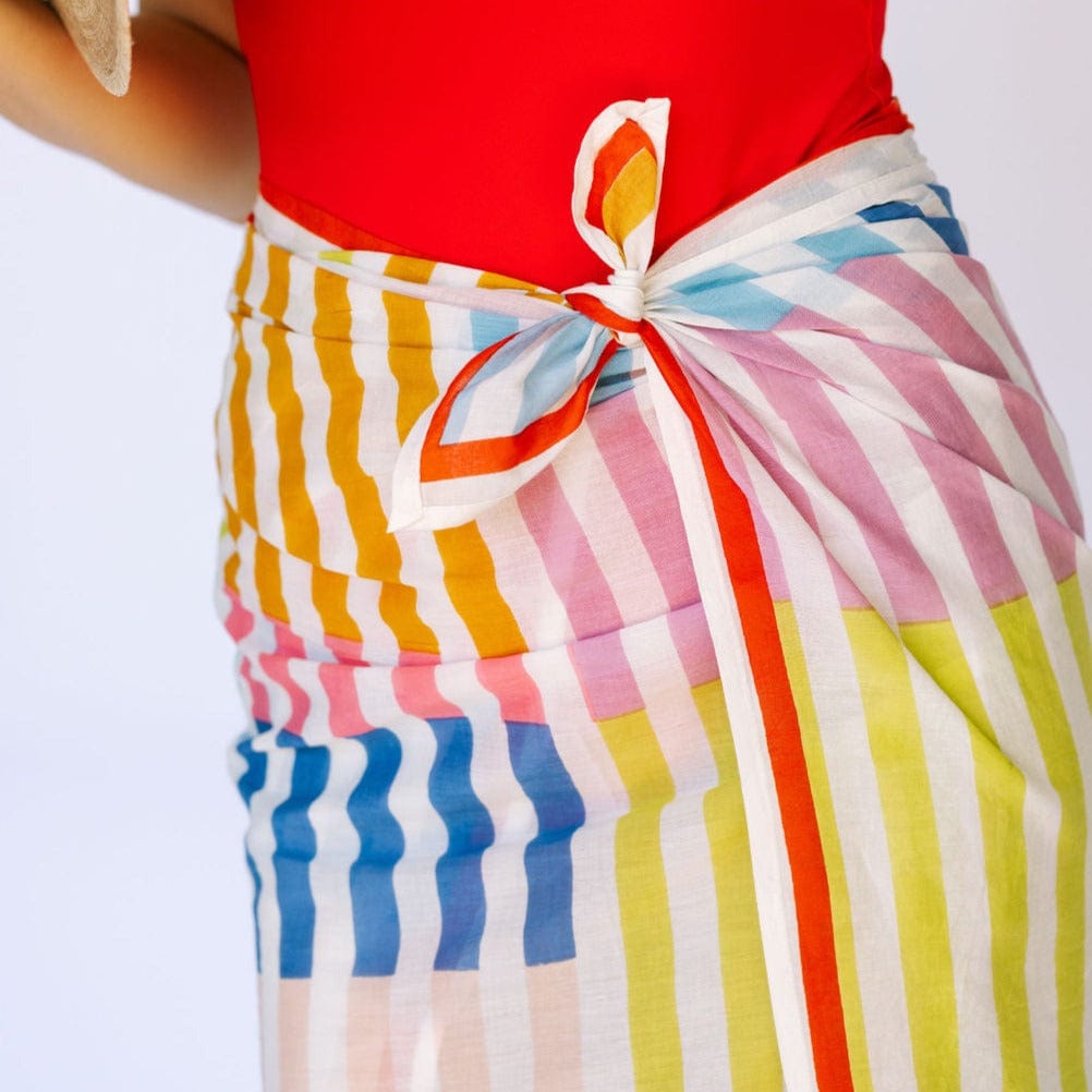 Rainbow Stripe Sarong – Sunshine Tienda®