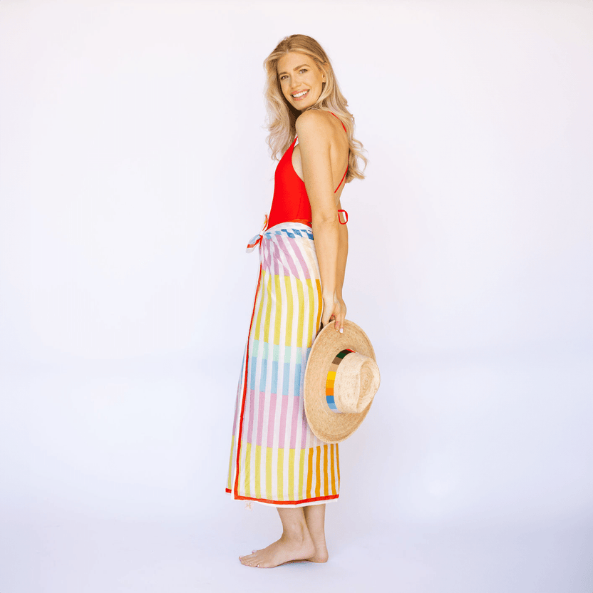 Rainbow Stripe Sarong – Sunshine Tienda®